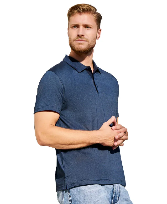 Biz Collection Men's Shadow Polo | Workwear Australia | Hip Pocket