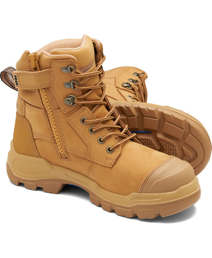 Blunstone Waterproof Nubuck Zip Sided Safety Boots | Hip Pocket