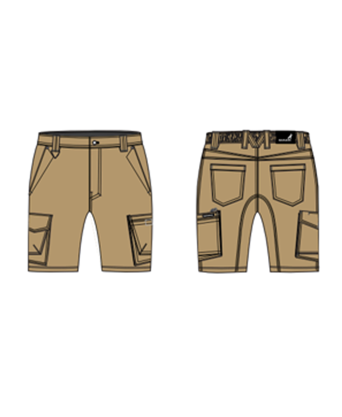 Mack Stretch Canvas Utility Short | Workwear Short | Hip Pocket