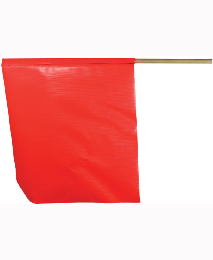 300x300mm - Fluoro Flag on Dowel - Uniform Safety Signs